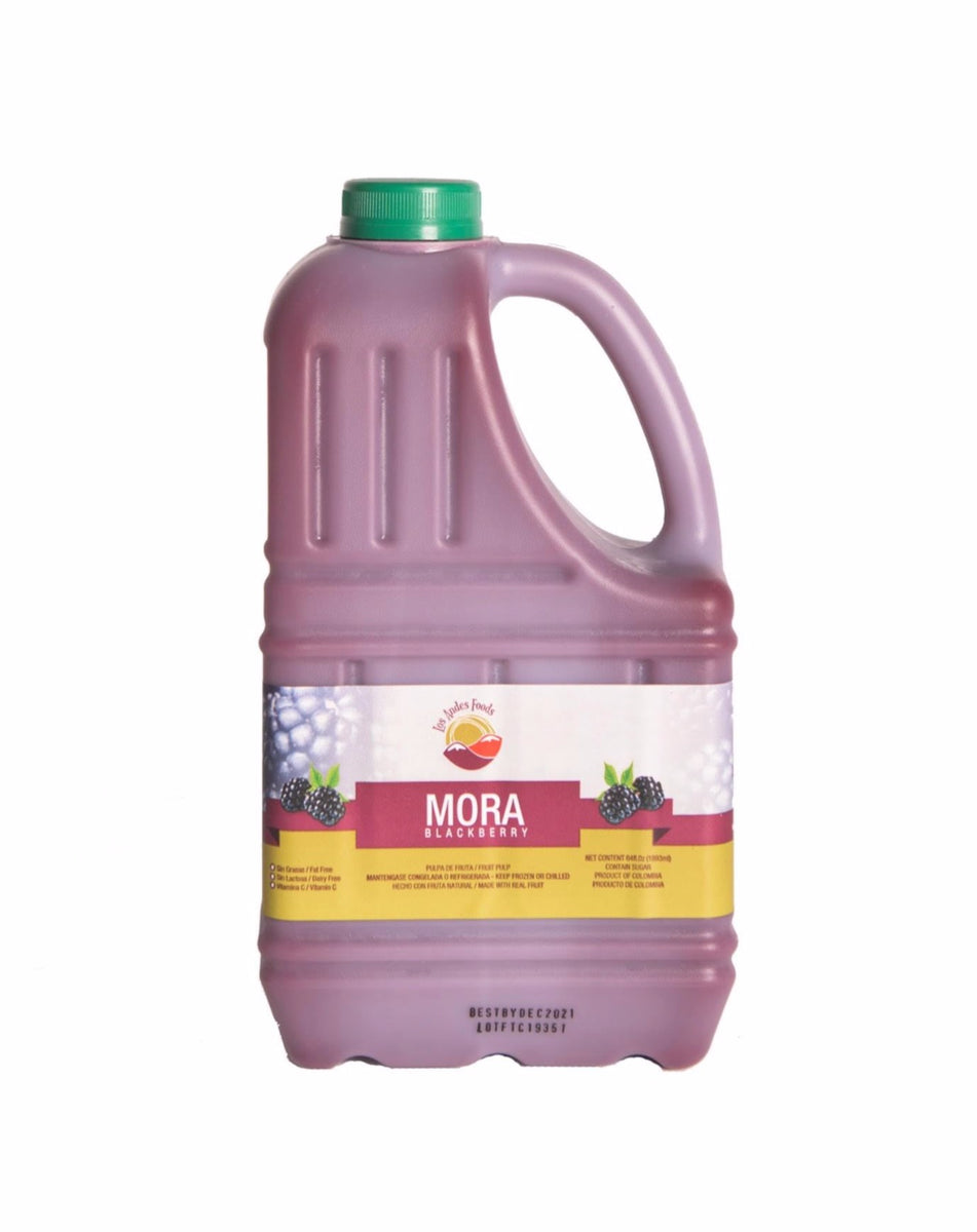 Pulpa mora (blackberry) Garrafa 64 oz – Los Andes Foods Orlando